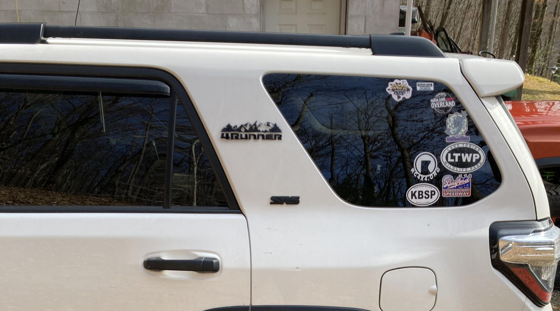 Wall-Art :: 4 Runner 3mm Acrylic badge with Trees and Mountains ...