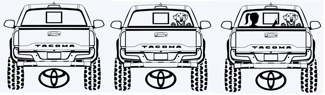 Misc Vinyl Decals :: 3rd gen Tacoma rear view - Welcome to C2C Custom ...
