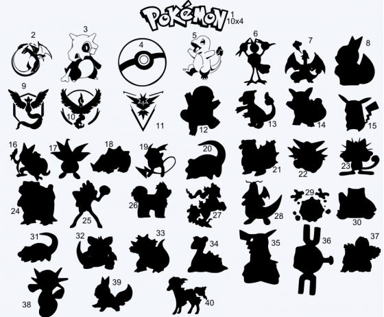 Misc Vinyl Decals :: Pokemon Decals - Welcome to C2C Custom Vinyl!