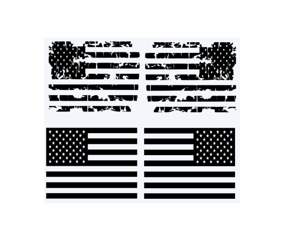 Misc Vinyl Decals :: American Flags for Access Cab Windows 2nd gen ...